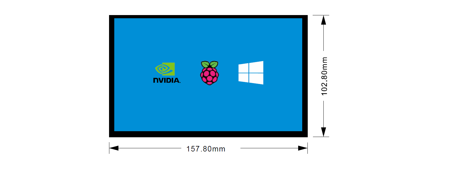 7inch Raspberry Pi Display 800480 Resolution With Hdmi Interface 