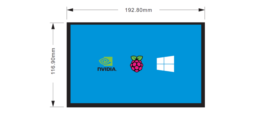 8 inch Raspberry Pi Display 800*480 with HDMI